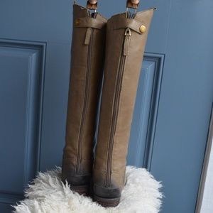 Sam Edelman | Shoes | Sam Edelman Taupe Penny Leather Riding Boots ...